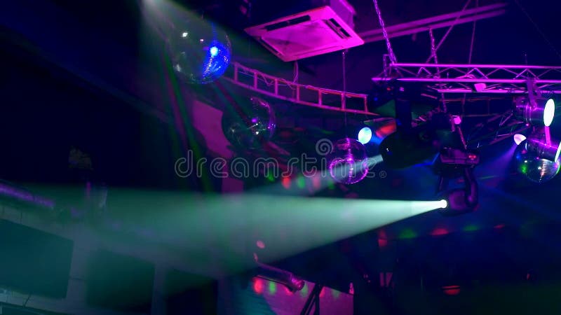 Lighting System for the Dance Floor in a Nightclub. Stock Video - Video ...