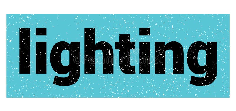 LIGHTING Text Written on Red Stamp Sign Stock Illustration ...