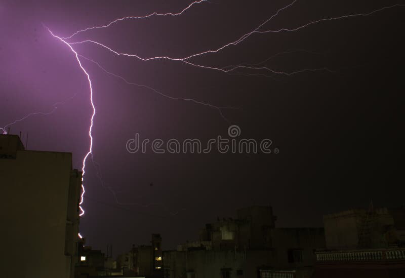 Lighting in Monsoon stock image. Image of bright, line - 268169665