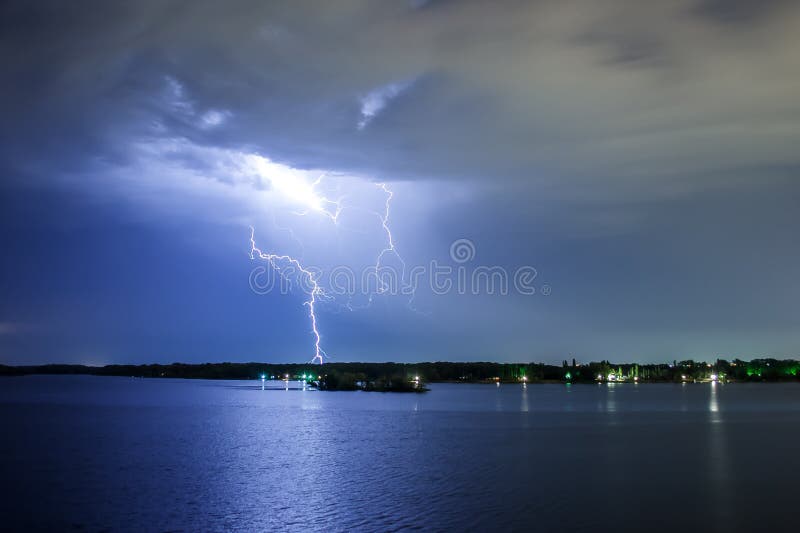Lighting thunderbolt stock photo. Image of danger, weather - 55203150