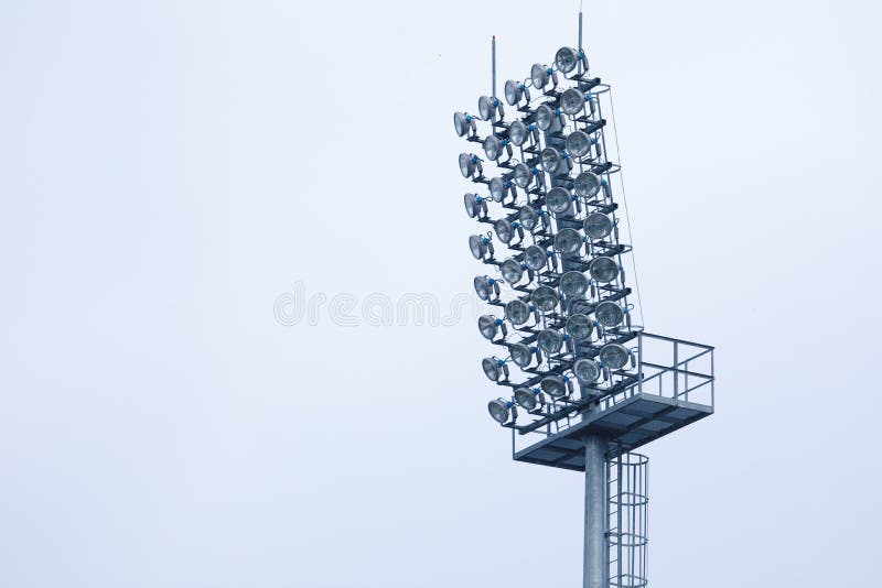 117 Lighting Spotlight Tower Stadium Sky Cloud Stock Photos - Free ...