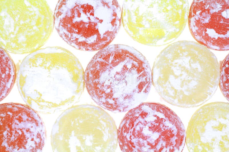 Lightly Dusted Layar Hard Round Candy Stock Photo - Image of candy ...