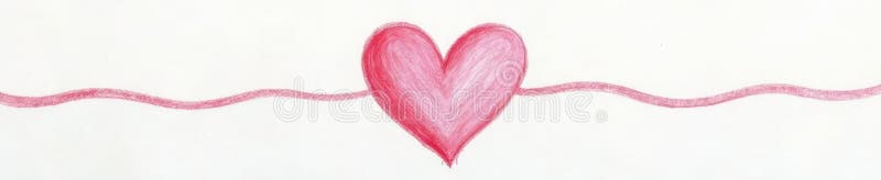 Lightly Shaded Pencil Drawn Heart, Delicate Lines , Heart, Simple Stock ...