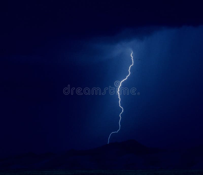 Roskruge Sunset Lightning 2 Stock Image - Image of energy, strike: 1062911