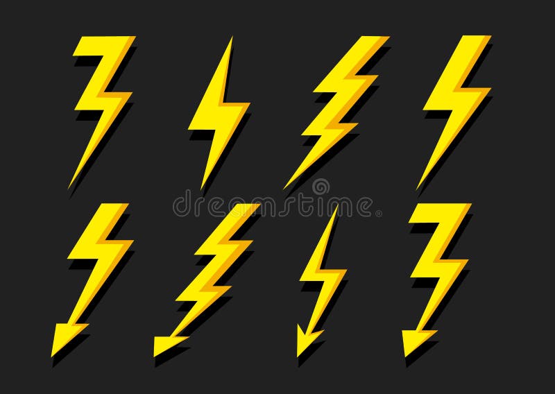 Lighting Flash Icon Isolated. Stock Vector - Illustration of ...