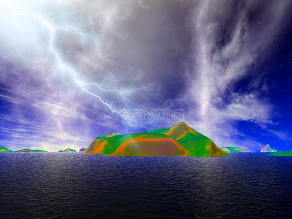 Lightning stock photo. Image of diagonal, forecast, lights - 2972956