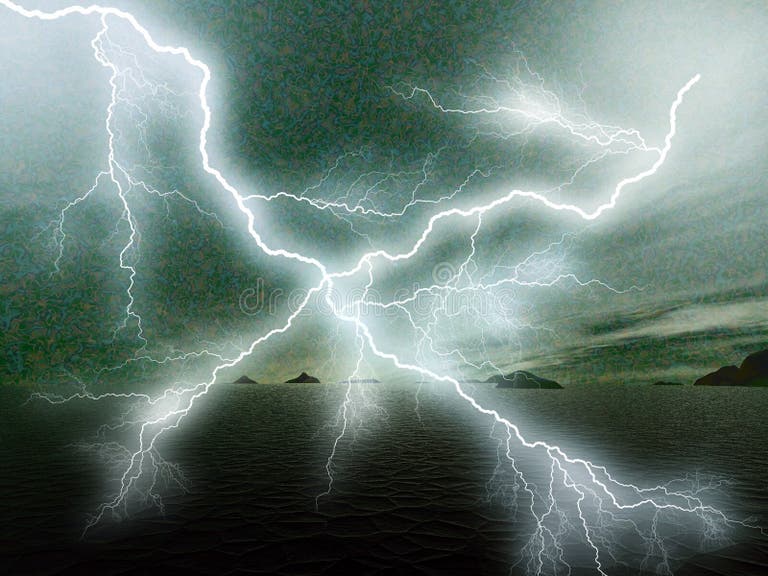 Lightning stock image. Image of gloomy, diagonal, lightening - 2972977