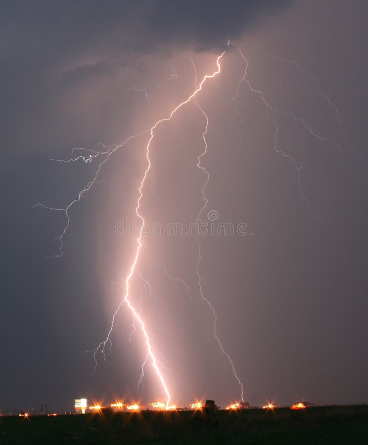 Lightning stock image. Image of night, nature, thunderstorm - 3210875