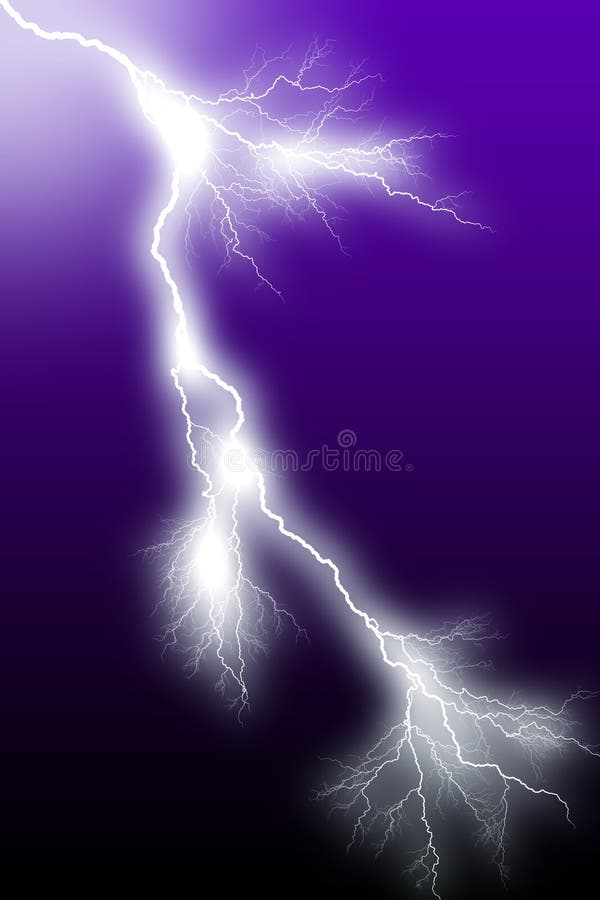 Lightning stock vector. Illustration of violet, dark - 11295916