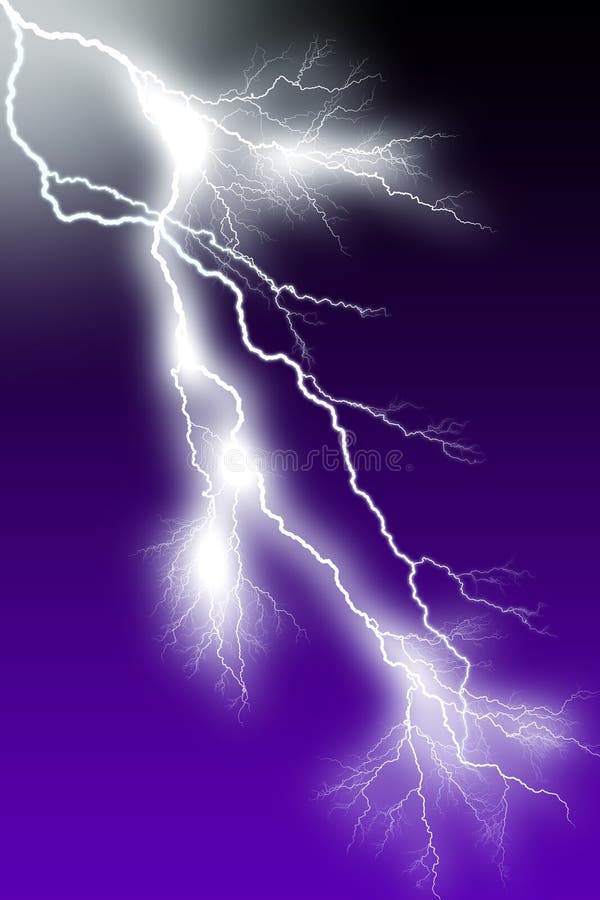 Blue Lightning, vertical stock illustration. Illustration of advert ...