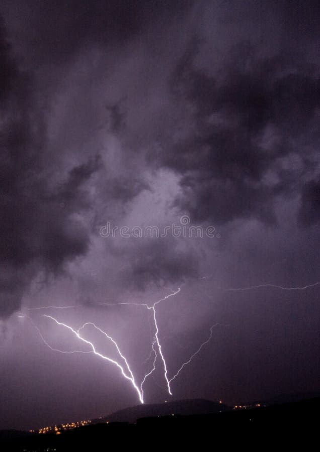 Lightning stock image. Image of light, winter, thunder - 4035395