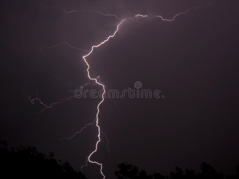 Single lightning bolt stock image. Image of single, lightning - 7084695