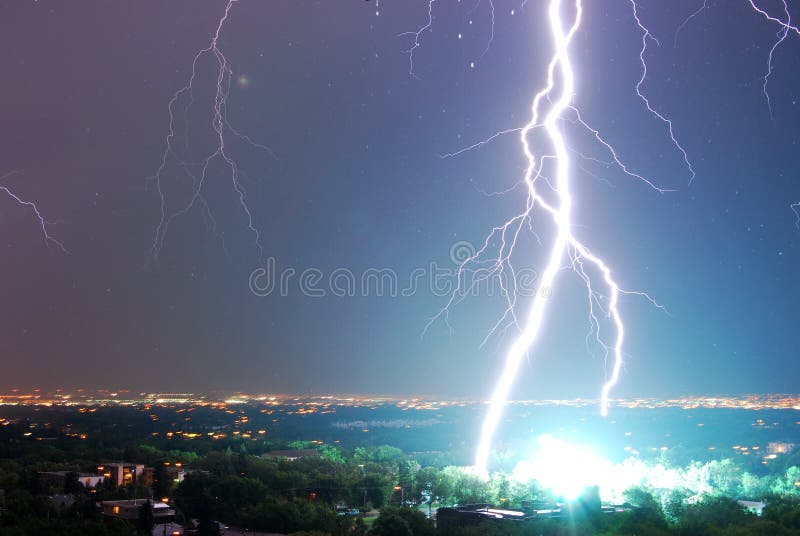 Lightning stock image. Image of canada, sparkle, lights - 6179349