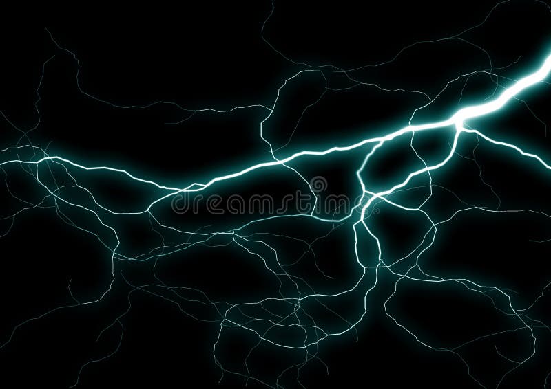 Cyan lightning stock illustration. Illustration of electric - 91408282