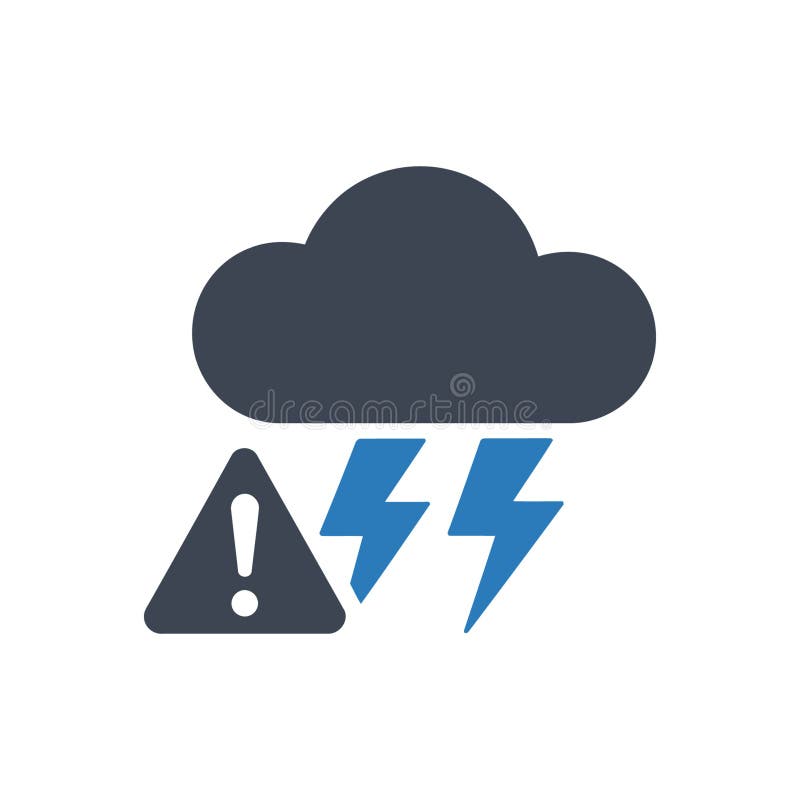 Lightning Alert Icon stock vector. Illustration of symbol - 361910884