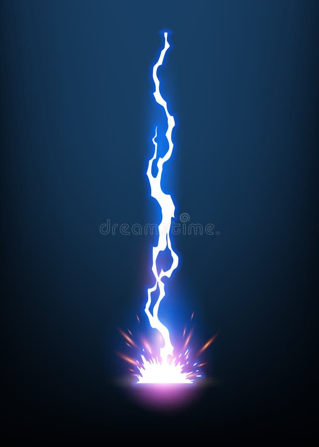 Lightning Animation with Sparks. Electricity Thunderbolt Danger, Light ...
