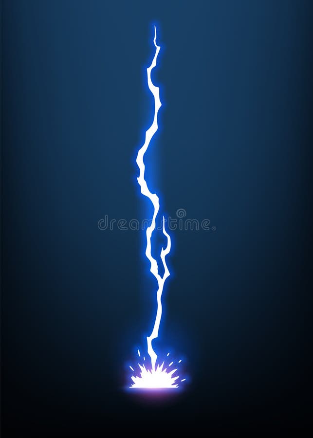Lightning Animation with Sparks. Electricity Thunderbolt Danger, Light ...