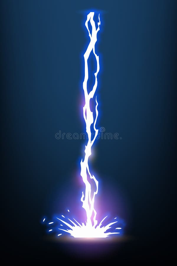 Lightning Animation with Sparks. Electricity Thunderbolt Danger, Light ...