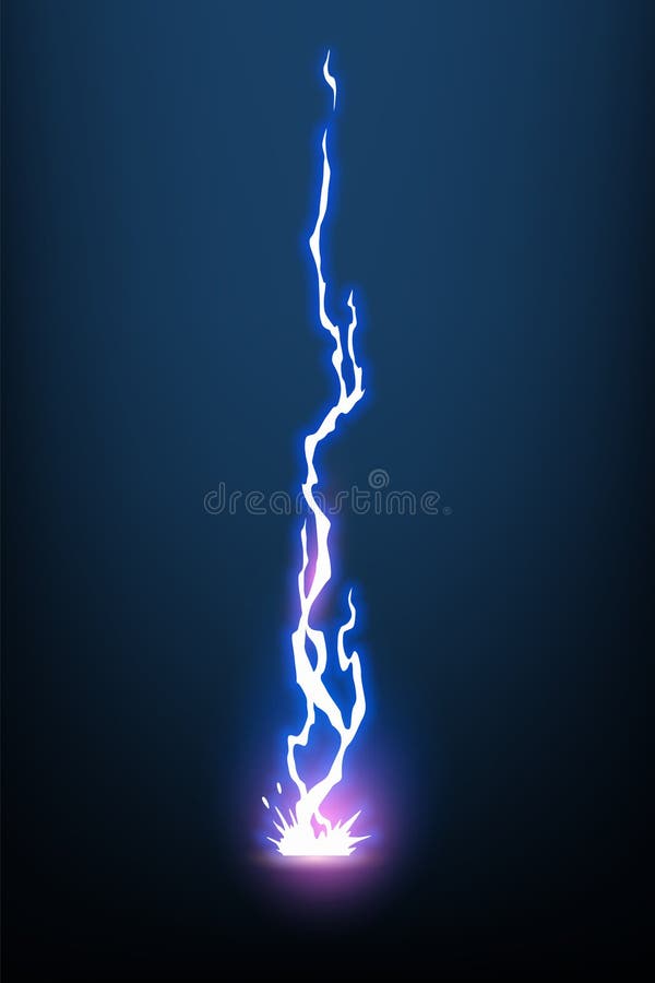 Lightning Animation with Sparks. Electricity Thunderbolt Danger, Light ...