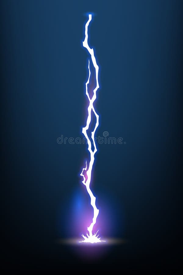 Lightning Animation with Sparks. Electricity Thunderbolt Danger, Light ...