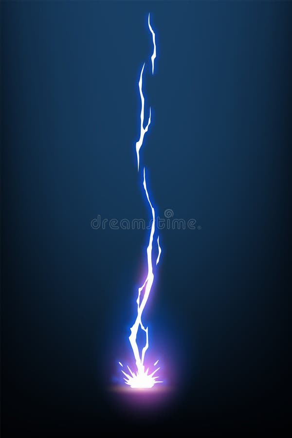 Lightning Animation with Sparks. Electricity Thunderbolt Danger, Light ...