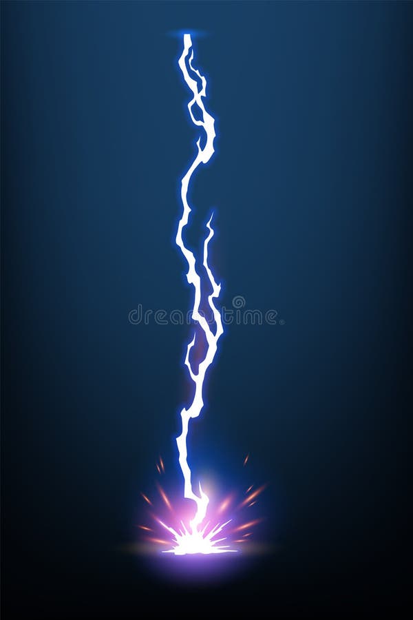 Lightning Animation with Sparks. Electricity Thunderbolt Danger, Light ...