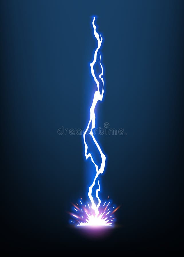 Lightning Animation with Sparks. Electricity Thunderbolt Danger, Light ...