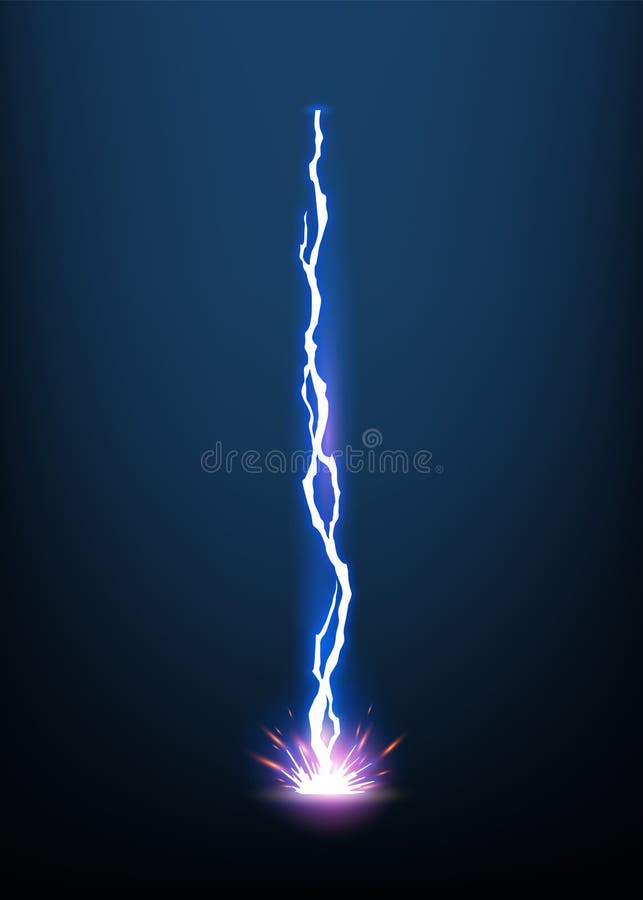 Lightning Animation with Sparks. Electricity Thunderbolt Danger, Light ...