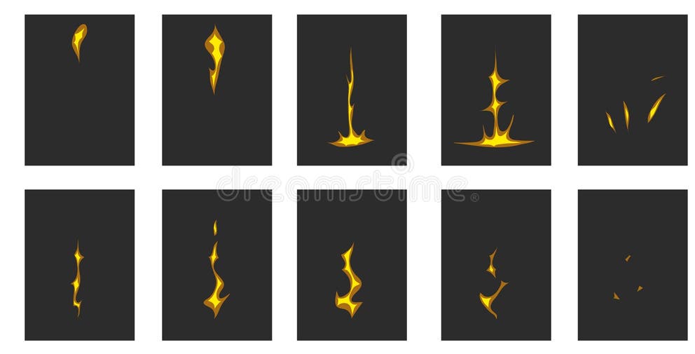 Lightning Sprite Sheet Stock Illustrations – 113 Lightning Sprite Sheet ...