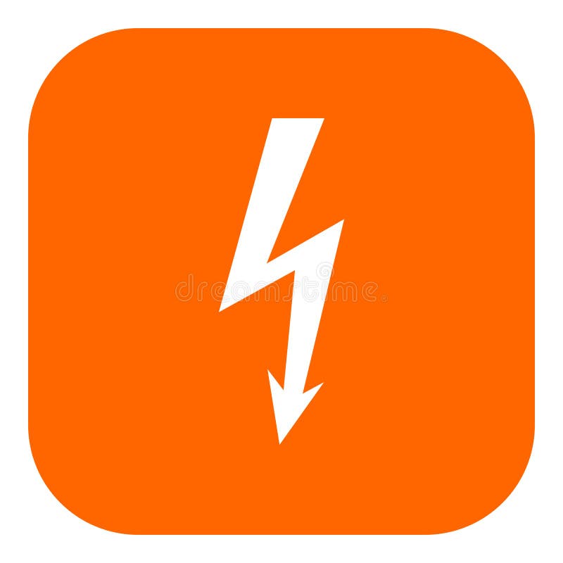 Lightning and app icon stock vector. Illustration of round - 238371298