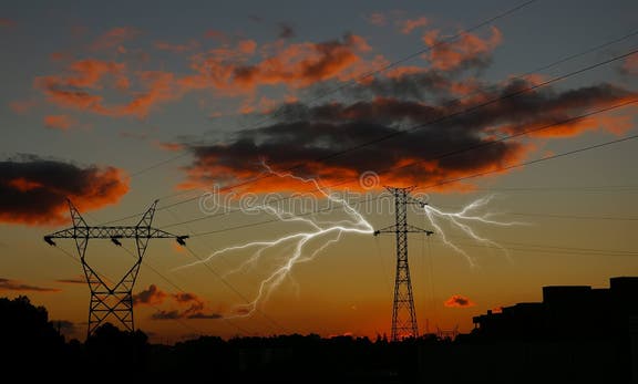 434 Lightning Transmission Line Stock Photos - Free & Royalty-Free ...