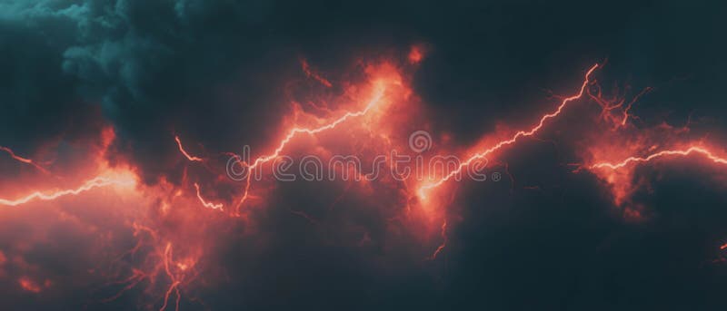 Dynamic Lightning Overlay with Dramatic Stormy Sky and Natural ...