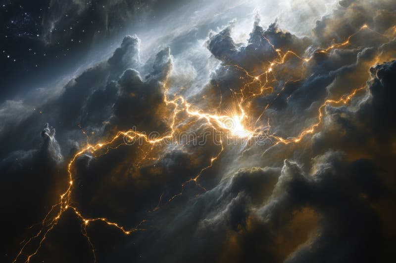 Electric Storm in the Cosmos Illuminates the Celestial Landscape at ...