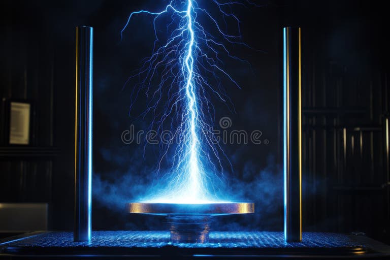 Lightning Arcs in a Laboratory during an Electrical Demonstration at ...