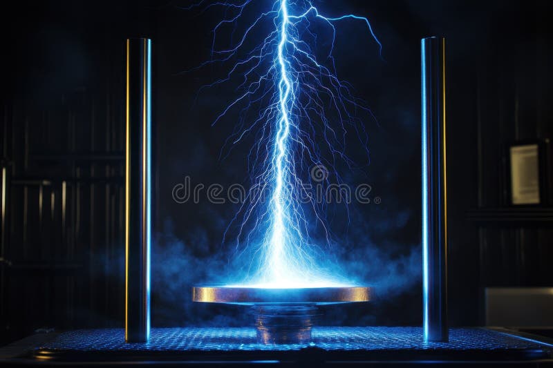 Lightning Arcs in a Laboratory during an Electrical Demonstration at ...