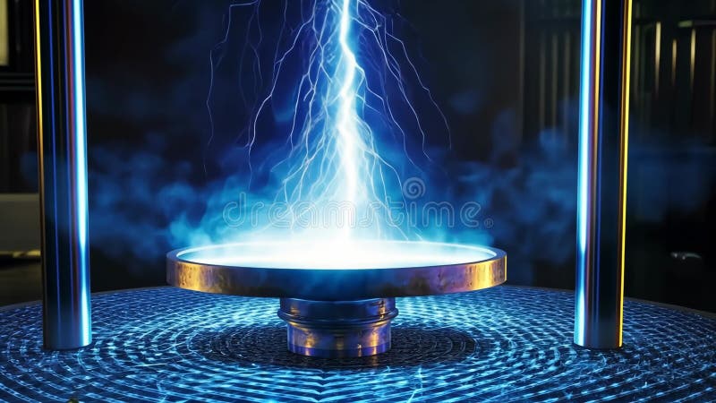 Lightning Arcs in a Laboratory during an Electrical Demonstration at ...