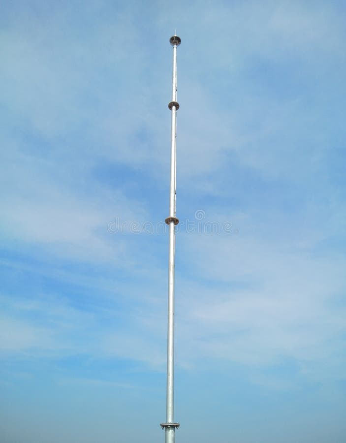 Lightning Arrester Install in Solar Plant Stock Photo - Image of ...