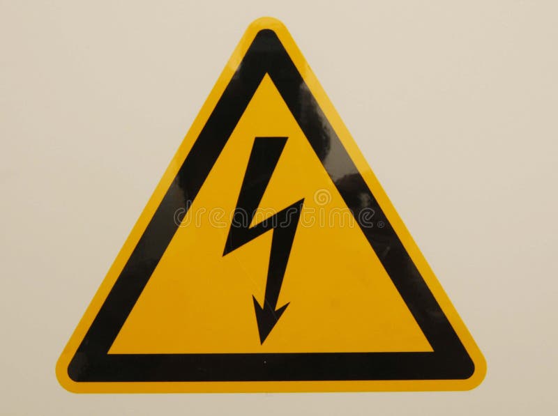 Lightning As Warning Sign for Power Stock Image - Image of lightning ...