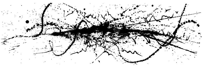 Lightning Background. Brush Stroke Illustration. Ink Art. Stock ...