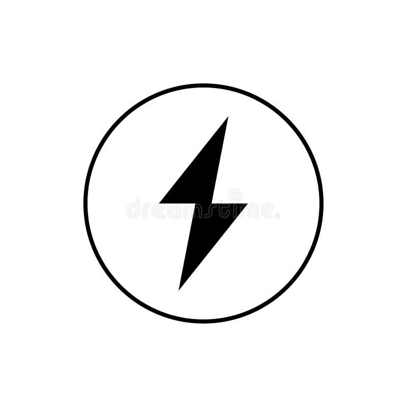 Lightning Battery Charge Sign. Vector Illustration. Stock Image Stock ...