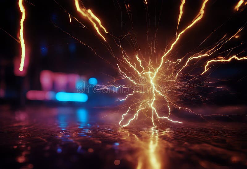 Lightning Blast Background Stock Illustration Stock Illustration ...