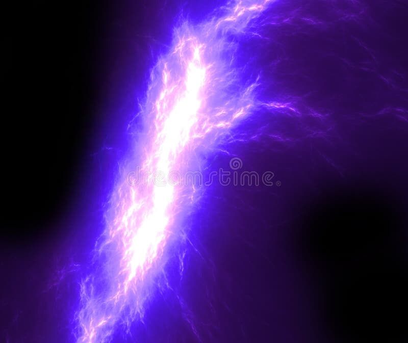 Lightning Bolt On Black Background Stock Illustration - Image: 5828935