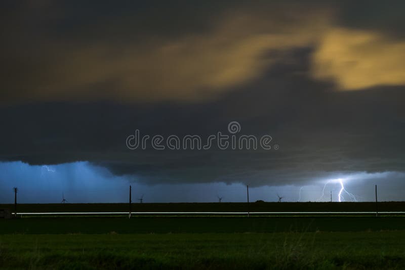 Lightning Bolt in the Distance Stock Photo - Image of clouds, thunder ...