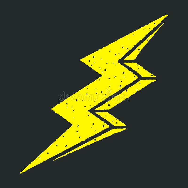 Grunge lightning bolt stock vector. Illustration of electric - 27952690