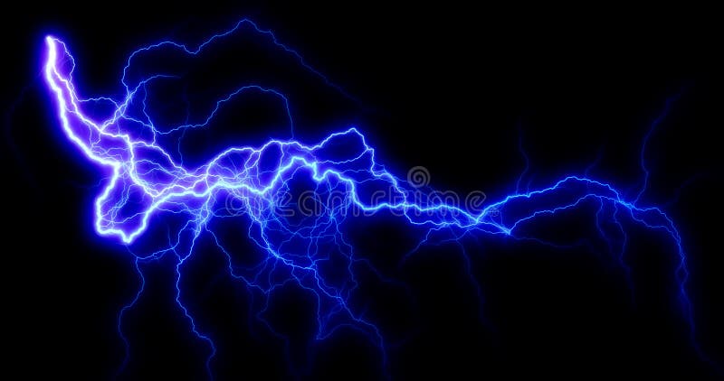 Lightning Bolt. Lightning Flash Bolt or Thunderbolt. Blue Lightning or ...