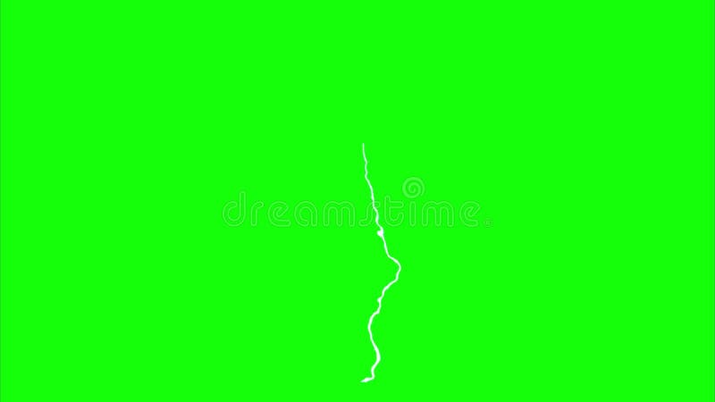 Lightning Bolt Green Screen Motion Graphics Stock Footage - Video of ...