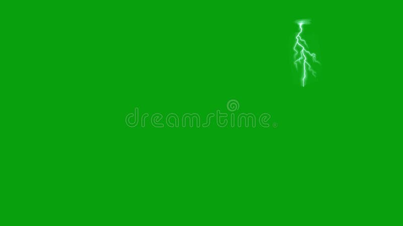 Lightning Bolt on Green Screen Background Stock Video - Video of design ...