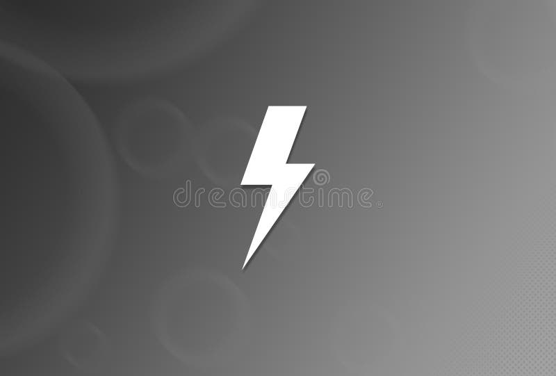 Lightning bolt icon stock illustration. Illustration of glossy - 262112647