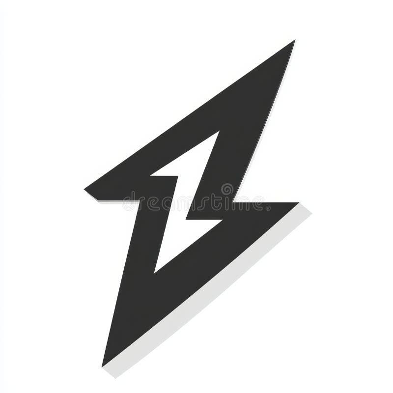 The Lightning Bolt Icon Symbolizes Electrical Power and Dynamic Energy ...