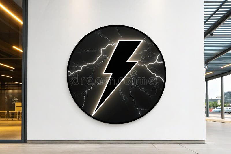 Lightning Bolt Icon. Thunder Light. Black Lightening Logo on White ...